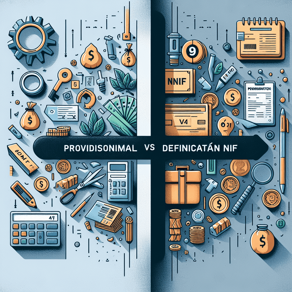 Diferencias entre NIF provisional y definitivo